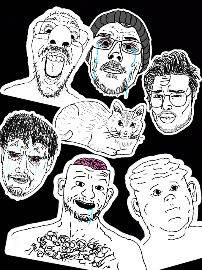 Create authentic custom wojaks by Dcortens01 | Fiverr