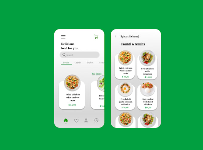 Design an attractive mob app user interface and web user interface and ...