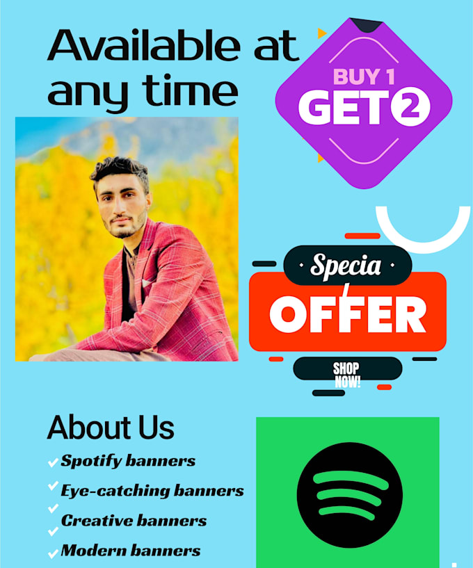 Eye catching spotify artist banner by Waqaspathan1 | Fiverr