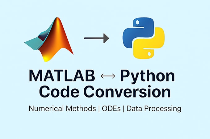 Convert matlab code to python or python to matlab accurately by Zaki_555 | Fiverr