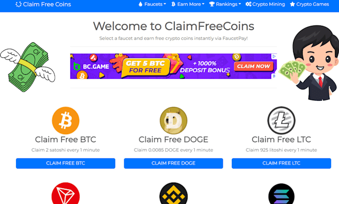 Make an amazing responsive bitcoin faucet website by Nazzonline | Fiverr