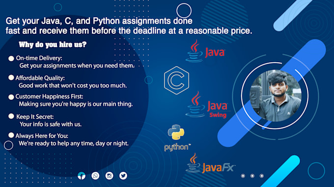 Complete java assignments with reliability, and originality by Rana_dev_gen | Fiverr
