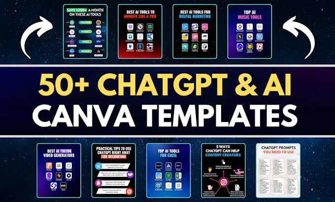 Provide you chatgpt and ai templates in canva by Abanoubakir1 | Fiverr