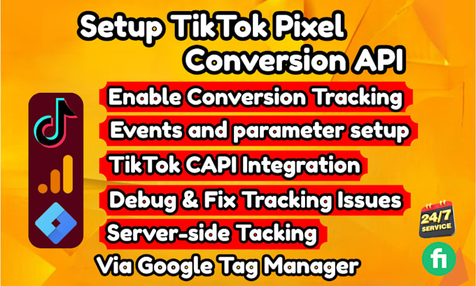 Setup tiktok pixel conversion api with event deduplication via gtm by Sayadud | Fiverr