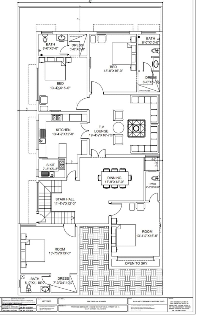 Draw your architectural floor plan in autocad 2d by Arjahanzaib | Fiverr