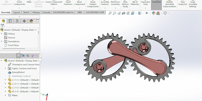 Mechanical 3d models, motion study and animations on solidworks by ...