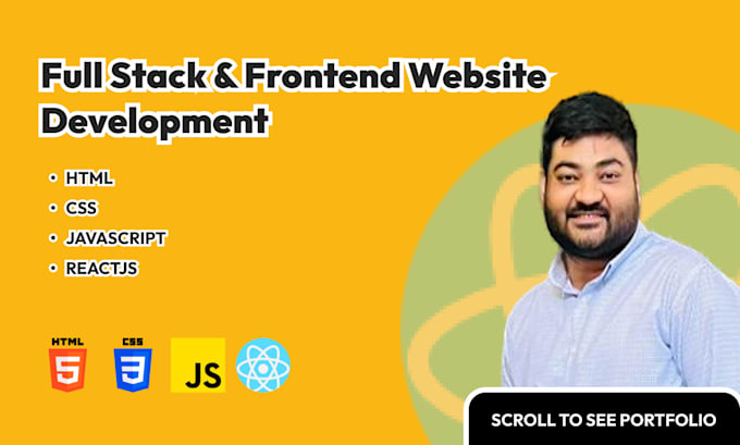Do Full Stack And Frontend Website Development In Html Css Javascript Reactjs By Shahjee396 Fiverr