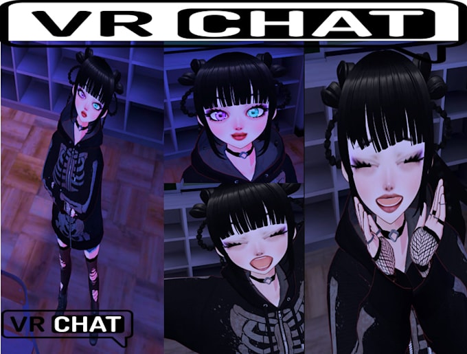 Model and rig vrchat avatar, vtuber, png tuber, nsfw, sfw, vrchat and ...