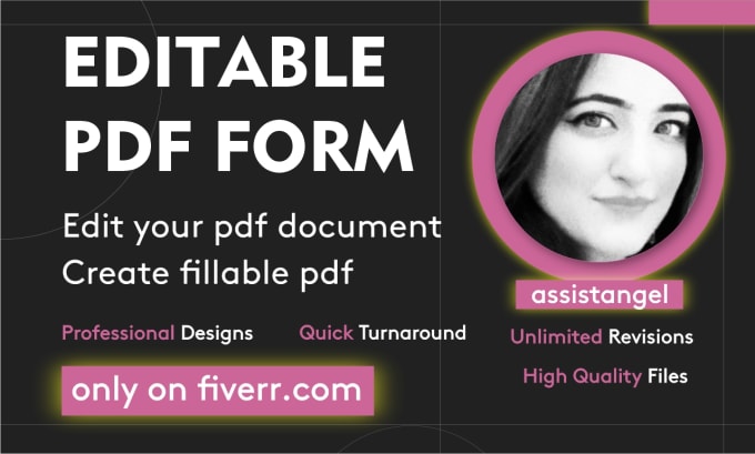 Create editable fillable pdf form by Assistangel | Fiverr Create editable fillable pdf form by Assistangel | Fiverr