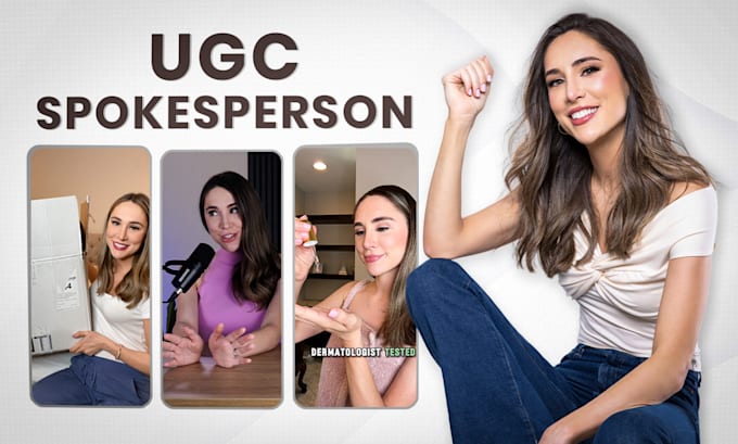 Film a custom ugc video with captivating presenter by Alliemadison12 ...