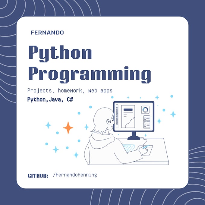 Do your projects or assignments in python, java and c sharp by C13p14 | Fiverr