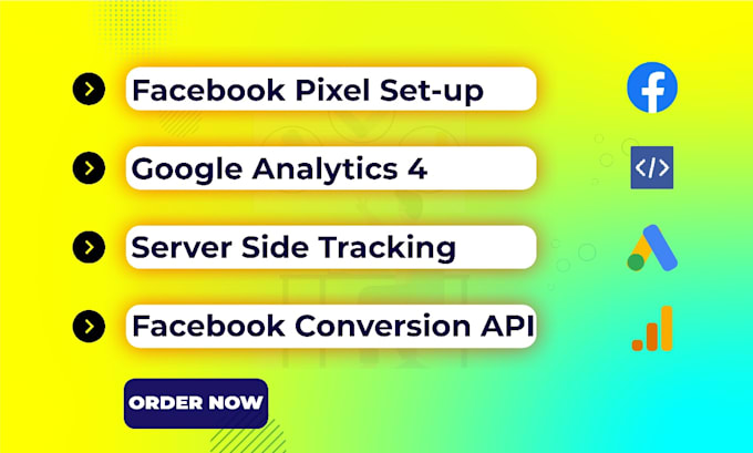 Set up facebook pixel, conversion api, and google tag manager for advanced track by ...