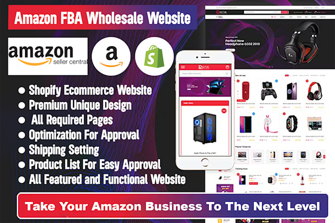 Create professional amazon fba wholesale website for brand approvals in 24 hours by Getwebexpert ...