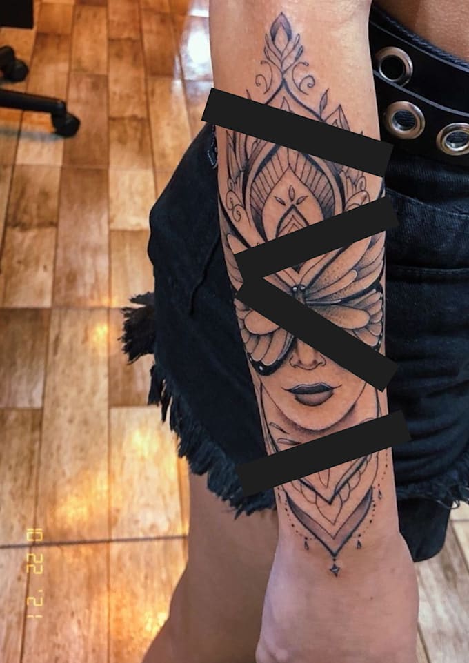 This digital ready tattoo is sold as pdf by Victoria_logo | Fiverr