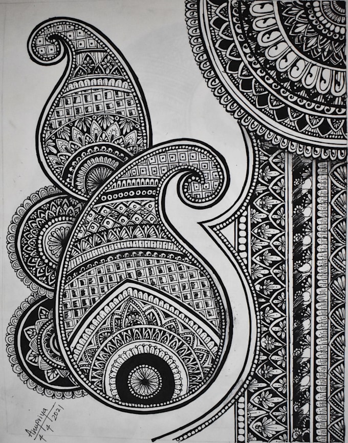 Draw and provide mandala art by Anu_priya_art | Fiverr
