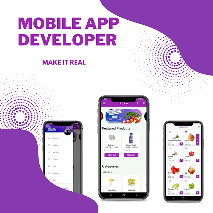 Create your desired application using flutter by Hachemiboutalbi | Fiverr
