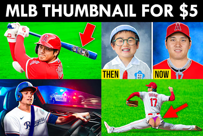 Design youtube thumbnail for baseball or mlb channel by Bintangdel | Fiverr