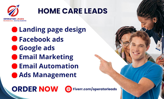 Generate highly converting home care lead medicare health care senior ...
