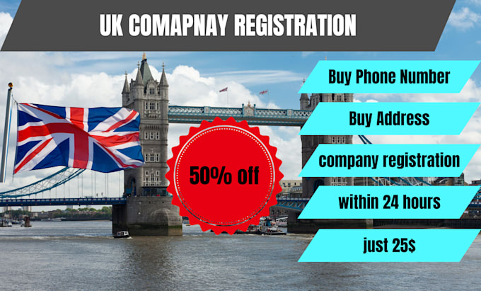 Buy phone number and address and will register your company in uk by ...