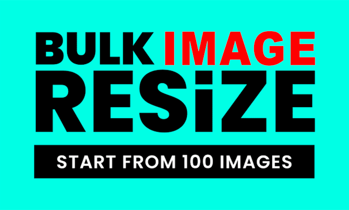 Do bulk image resize, cropping by Kami1132 | Fiverr