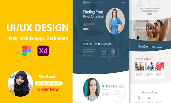 Design a website in figma ui ux high conversion mockups by Saddiqajaved786 | Fiverr