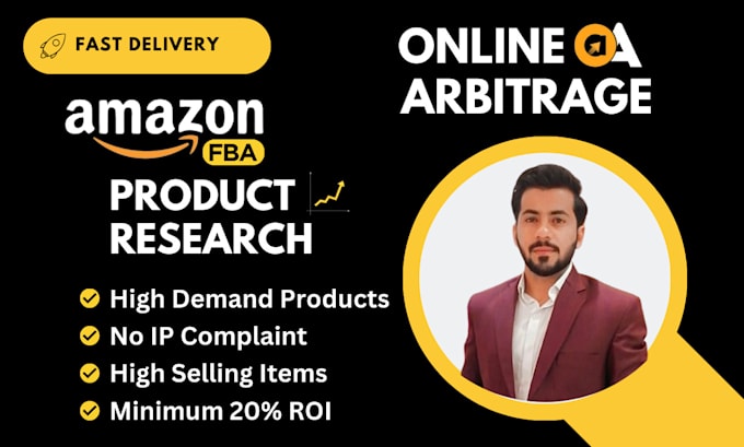 Do amazon fba online arbitrage product hunting by Farhanchught405 | Fiverr