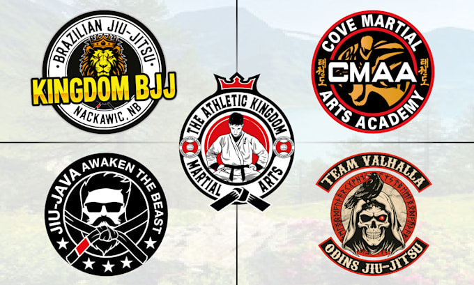 Design professional jiu jitsu, martial arts logo by Sujon_logo | Fiverr