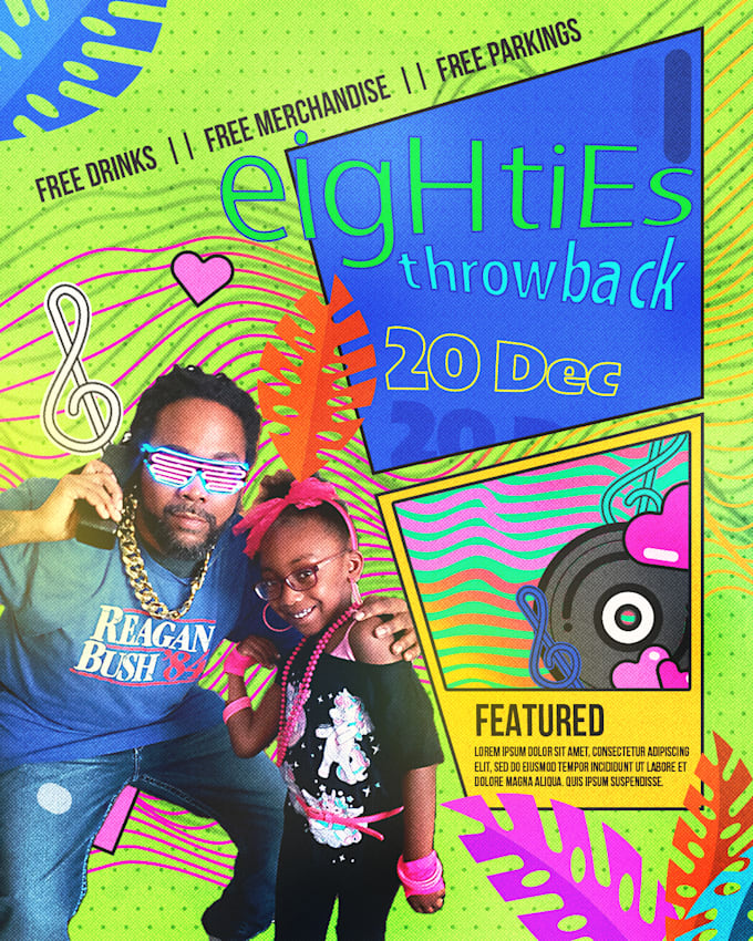 Create and eighties throwback flyer for your event by Richintentions ...
