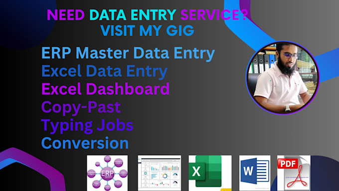 Assist you with all types of data entry, copy paste, and conversion by Ripon_hossen | Fiverr