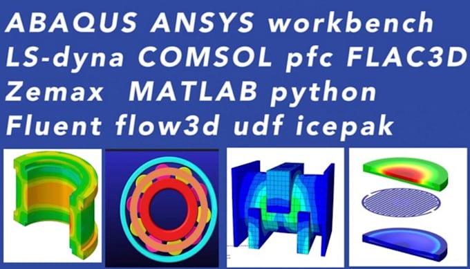 Solve problems using abaqus ansys fluent comsol flac3d pfc by Cae_work_team | Fiverr