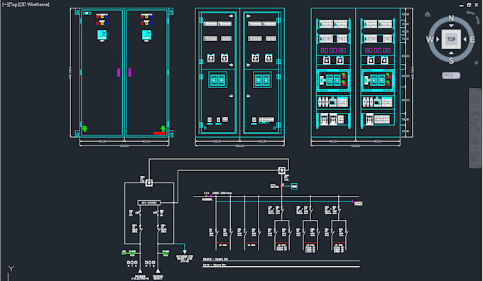 Draw 2d and 3d floor plan in autocad and electrical drawing with by ...