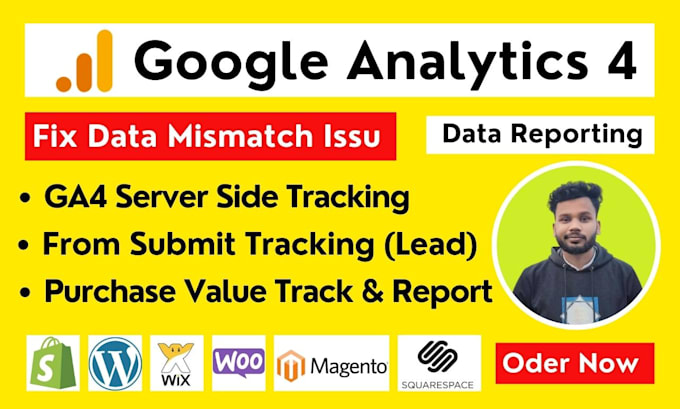 Do google analytics 4, ga4 ecommerce conversion tracking, ga4 server side track by Shuvho_sarkar ...