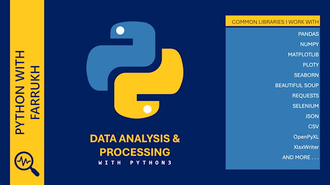 Do data visualization and scrapping with python and juypter by Imfarrukh47 | Fiverr
