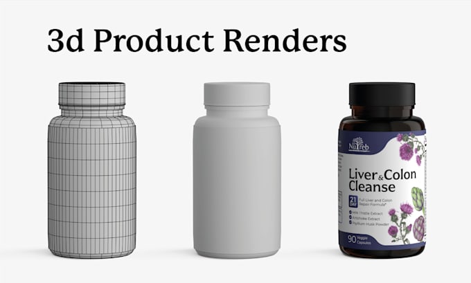 Create 3d product renders for your packaging by Liya_malinina | Fiverr