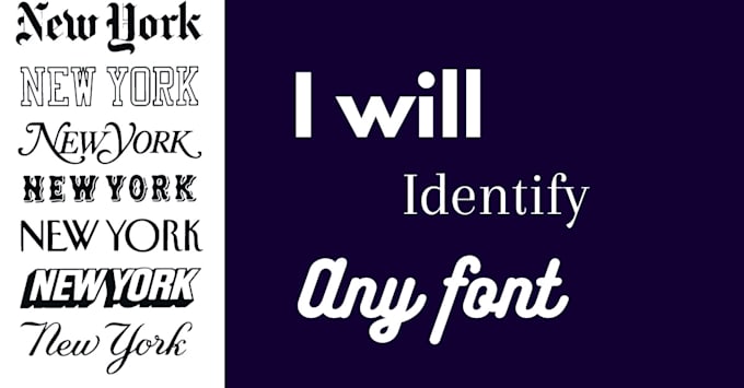 Identify any font you have by James_jrd | Fiverr