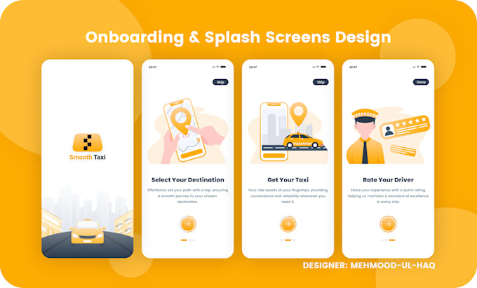 Design onboarding screens or splash screens for mobile app by ...