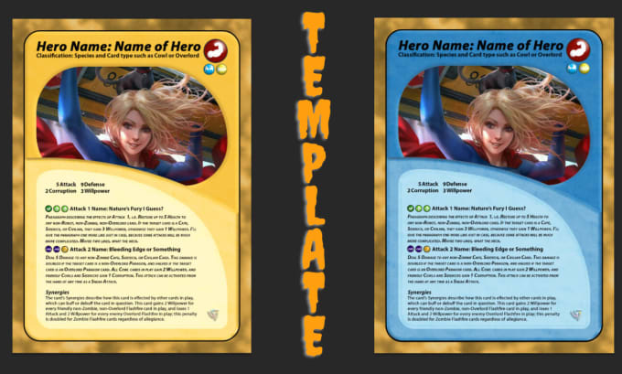 Create custom card game template board game trading card pokemon tcg ...