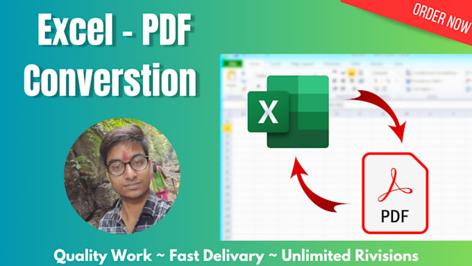Covert Excel Sheet To Pdf By Viewer Web Fiverr