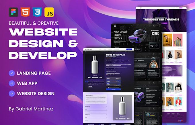 Be your expert web developer and ux ui designer by Gabito_webdev | Fiverr