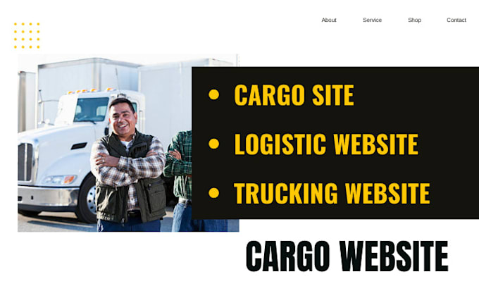 Design cargo site logistics website cargo collective swipe pages ipage ...