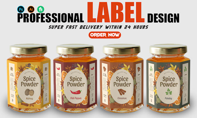 Professional label design services by Sa_shojib | Fiverr