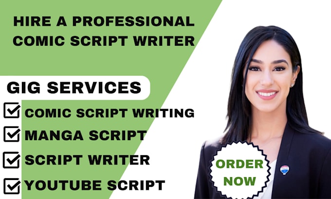 Write manga, movie script, film script, screen play, comic and manga ...