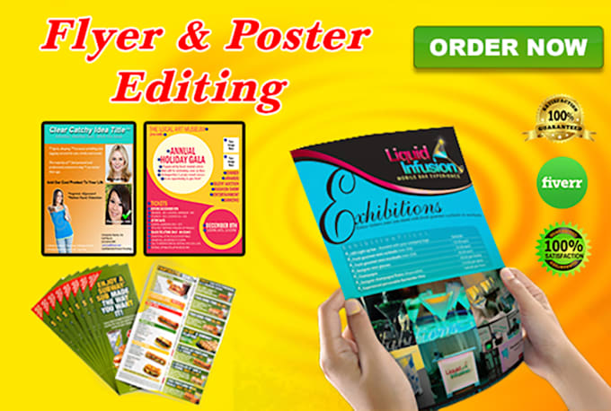 Professionally edit flyer brochure and poster by Subhandigital | Fiverr