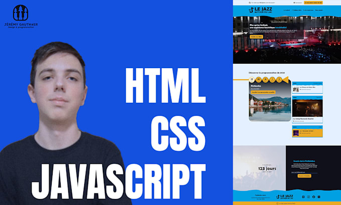 Develop a beautiful and accessible html, css, and js website by Jeremy_gauthier | Fiverr