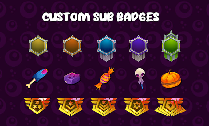 Design custom sub badges for kick, twitch, and youtube 24hrs by ...