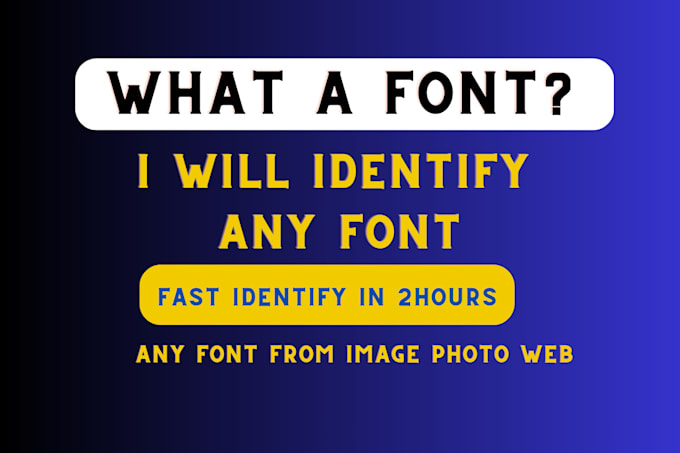 Expert font identification fonts from images pdf web by Boubtana | Fiverr