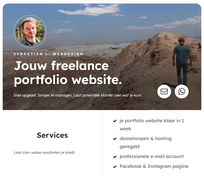 Design your freelancer portfolio website by Freelancersport | Fiverr