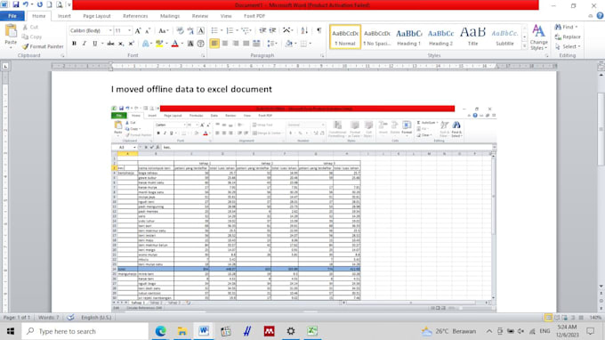 Create data entry, pdf to excel or word conversion by Melanie_putri ...
