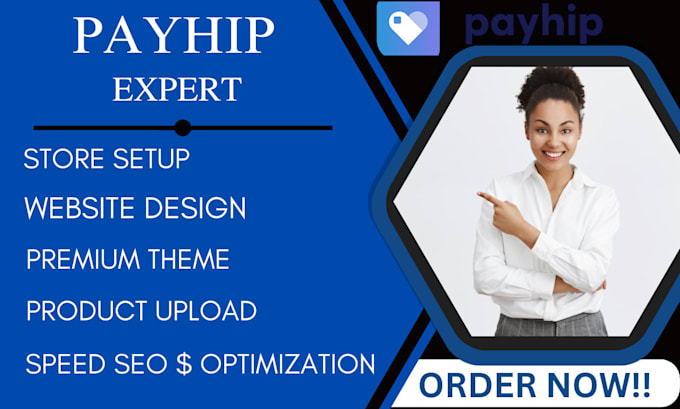 Setup payhip website design, payhip estore, ecommerce payhip digital product by Queenesther5 ...