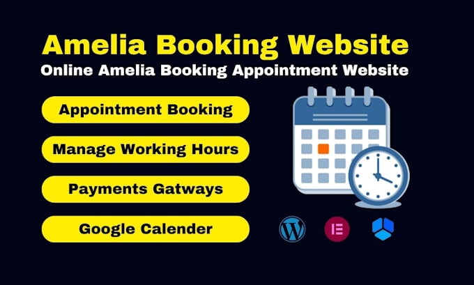 Install amelia booking plugin and create appointment booking website by Wpaneel1 | Fiverr